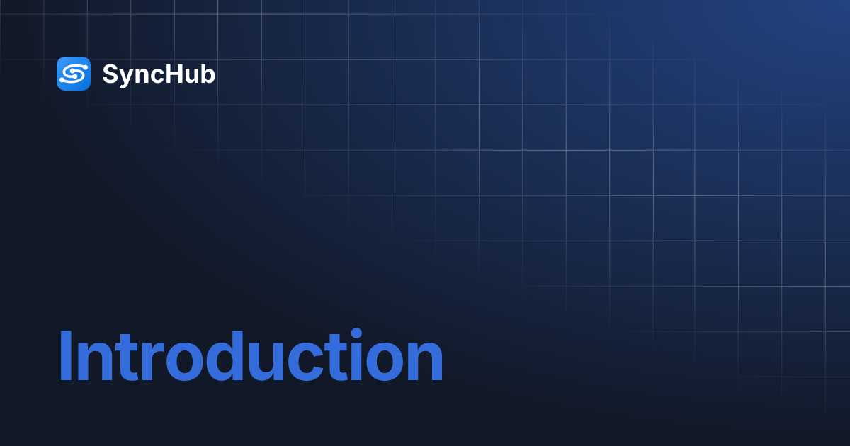 Introduction | SyncHub